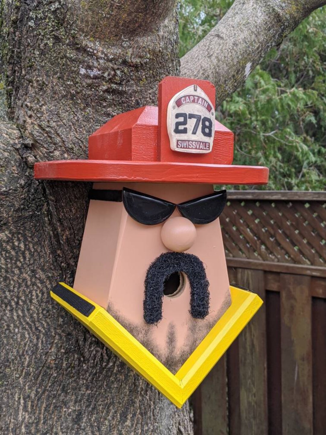 Firefighter Birdhouse Personalized - Etsy