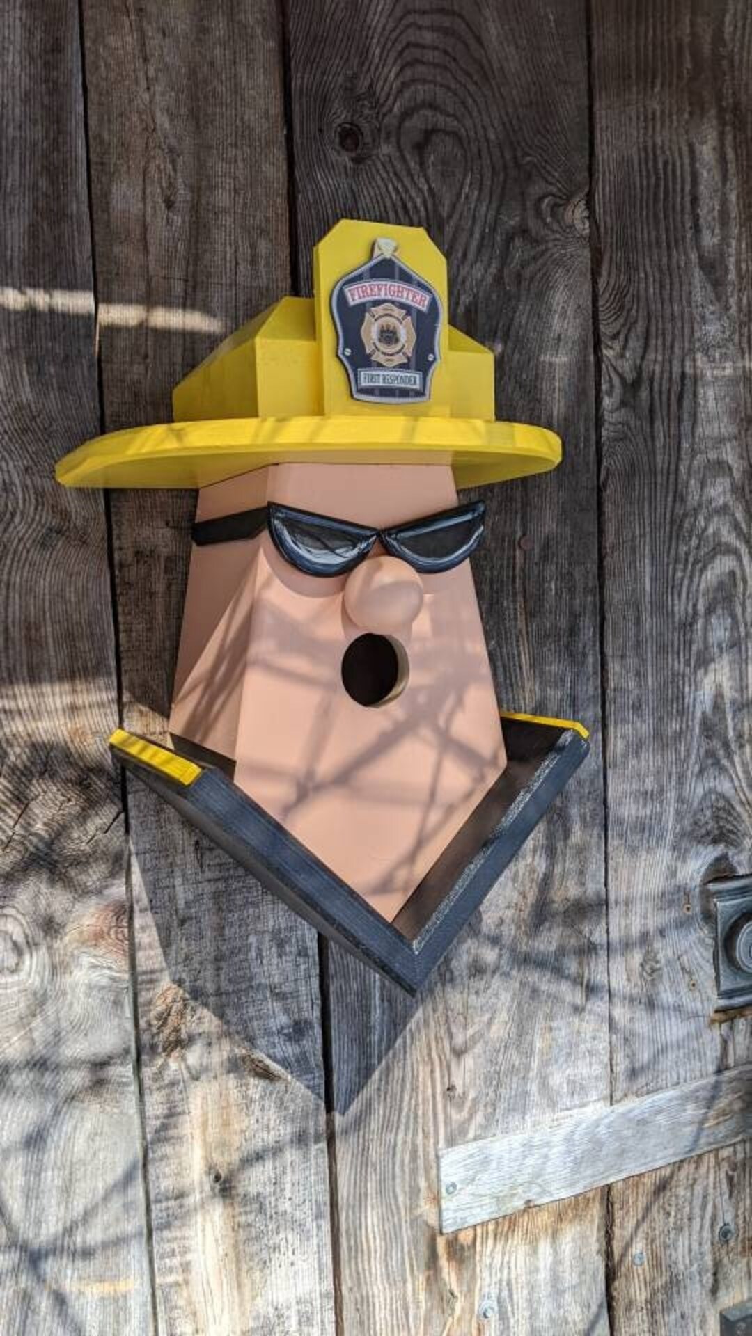Personalized Firefighter Birdhouse - Etsy