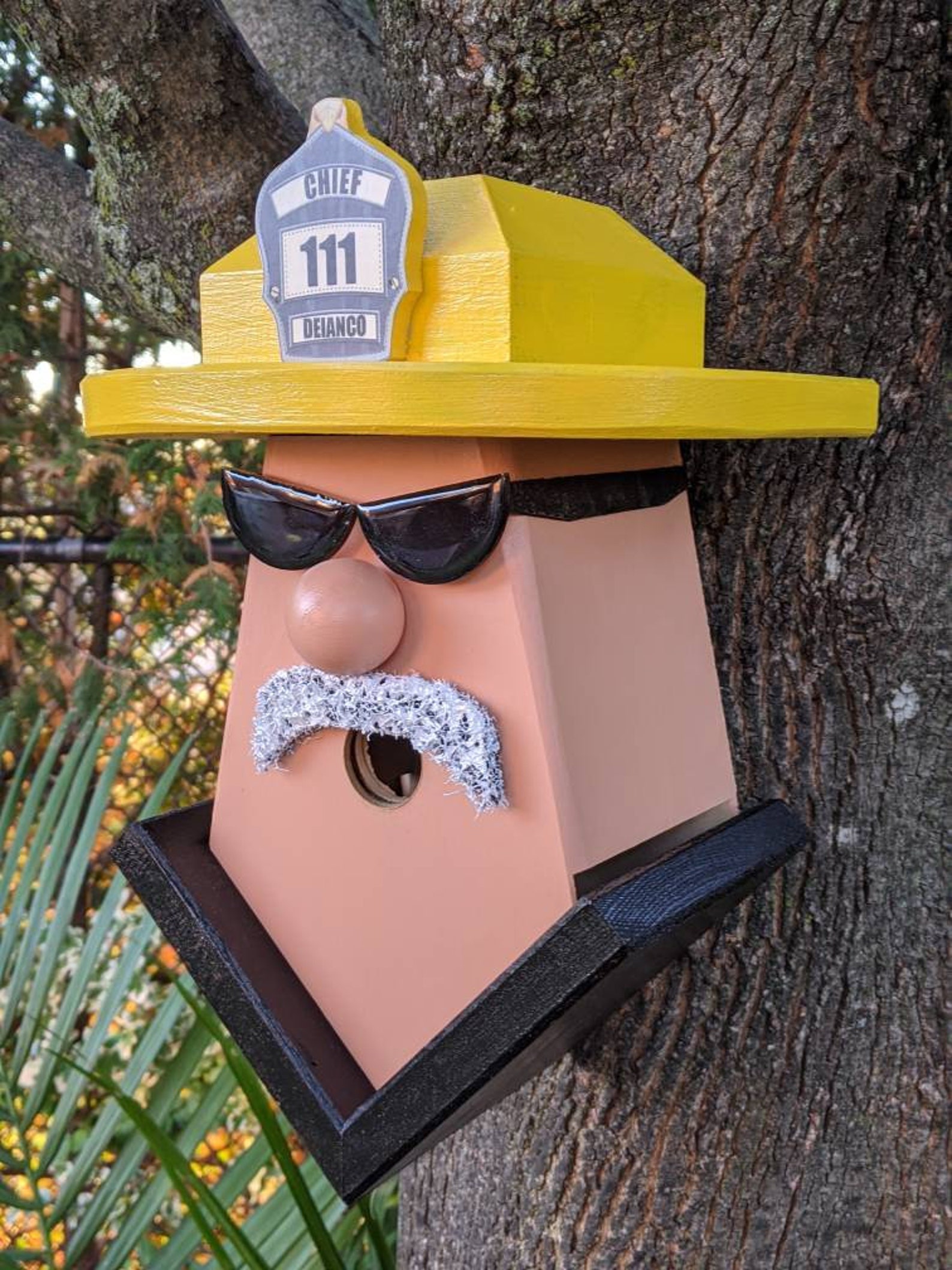 Personalized Firefighter Birdhouse - Etsy