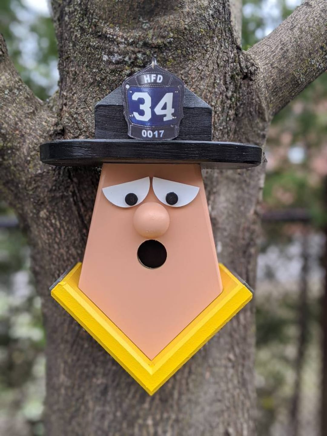 Personalized Firefighter Birdhouse - Etsy