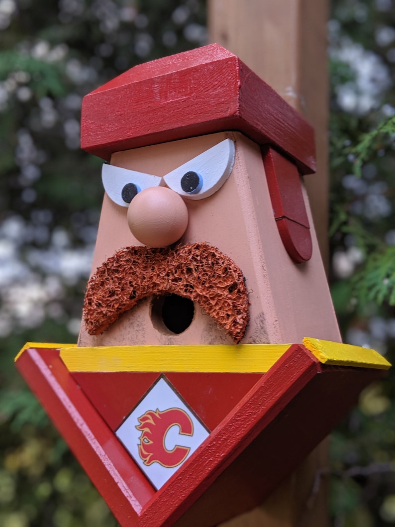Lanny Mcdonald Inspired Birdhouse, Hockey Fan Gift - Etsy
