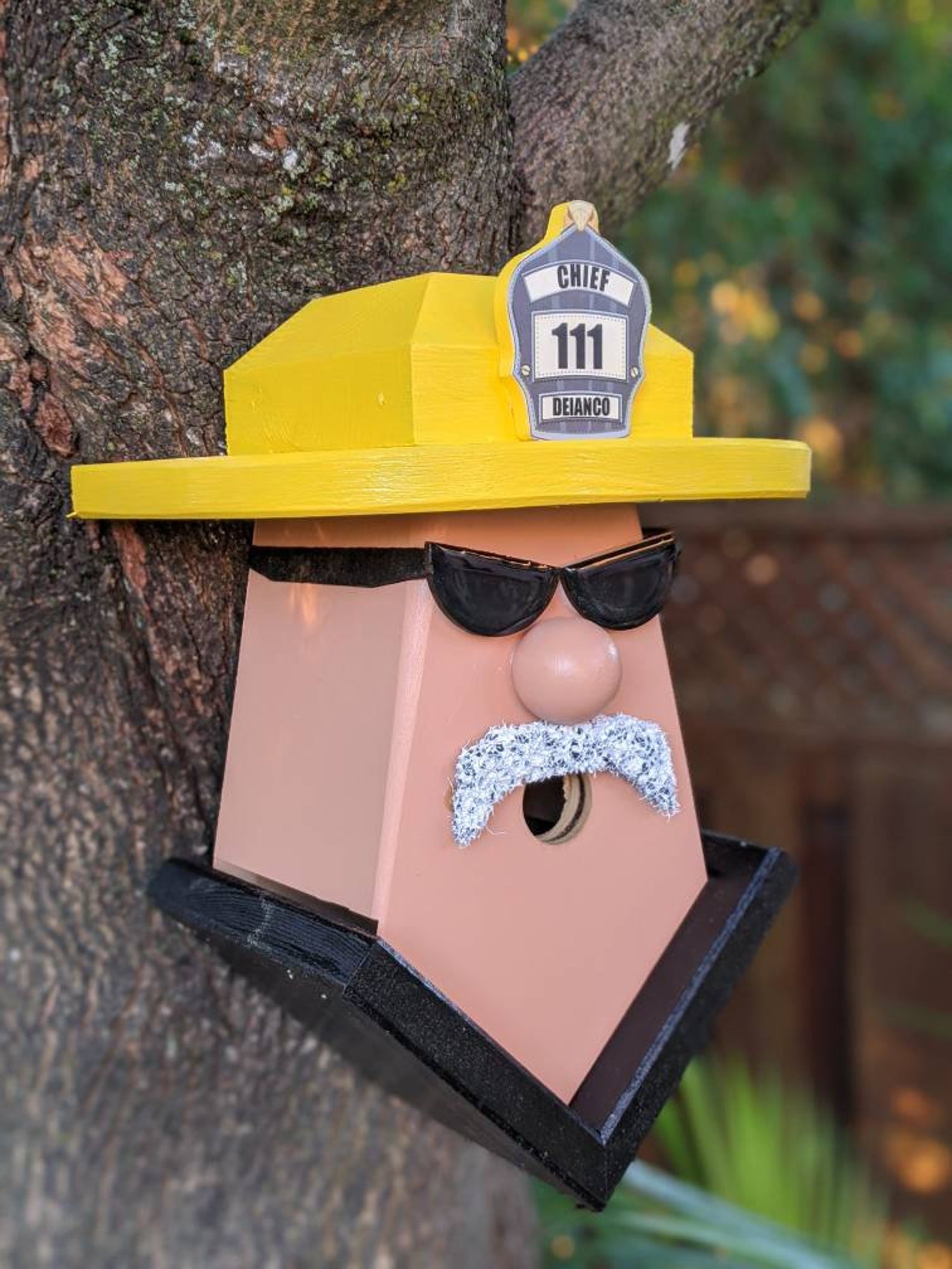 Personalized Firefighter Birdhouse - Etsy