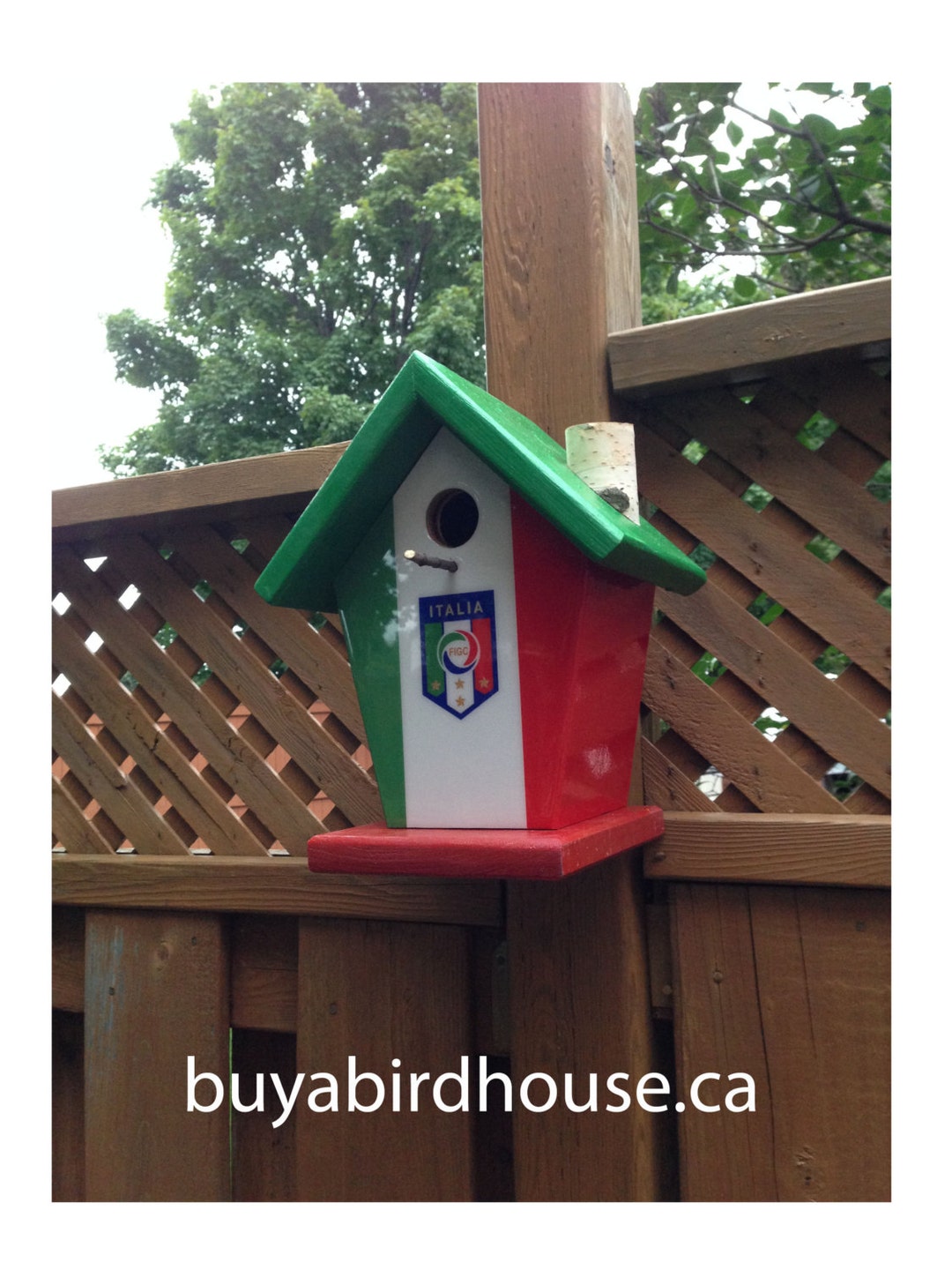 Italy Flag Birdhouse, Hand-built Vinyl Wrapped Bird House - Etsy