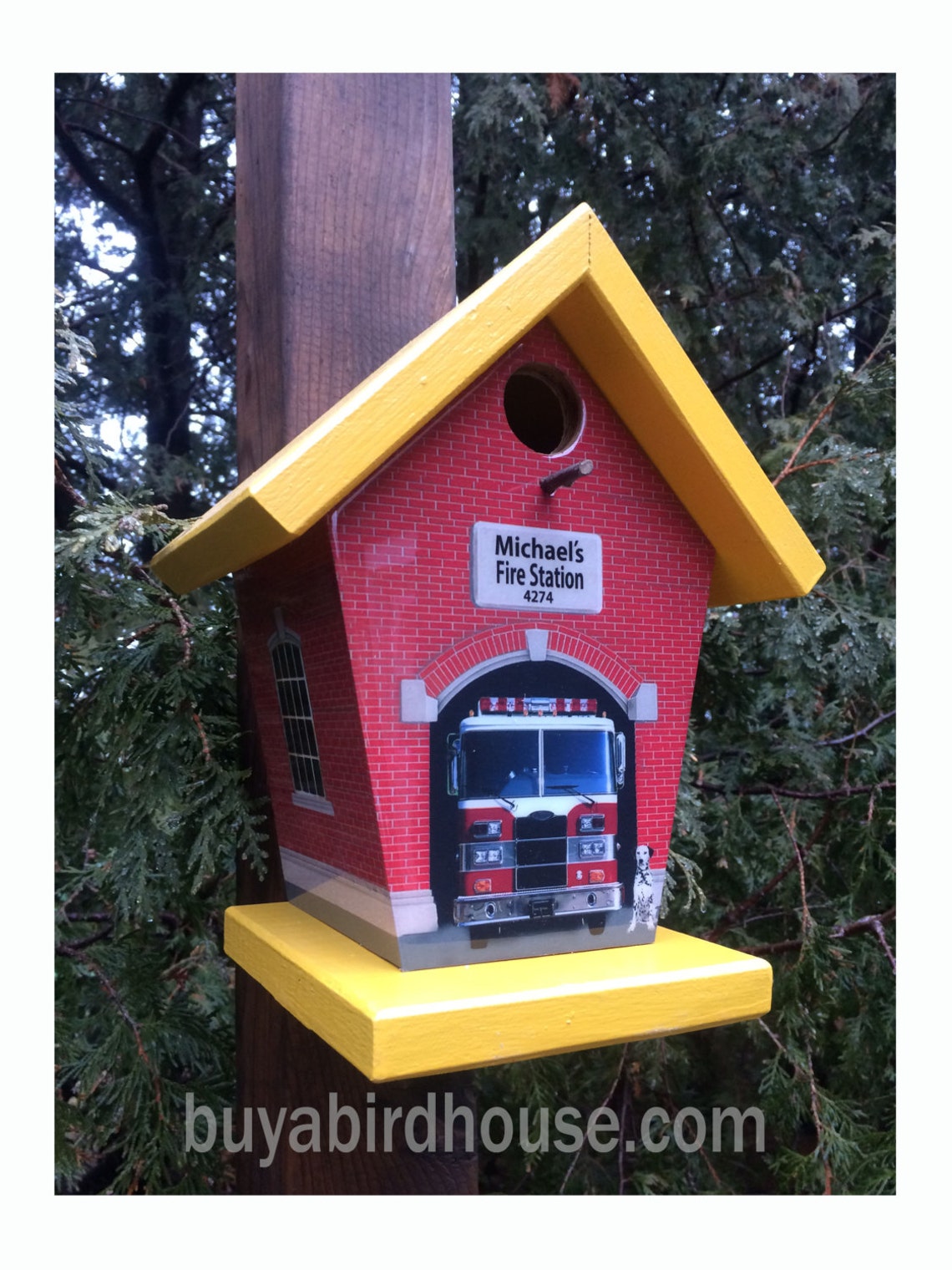 Custom Fire Station Birdhouse - Etsy Canada