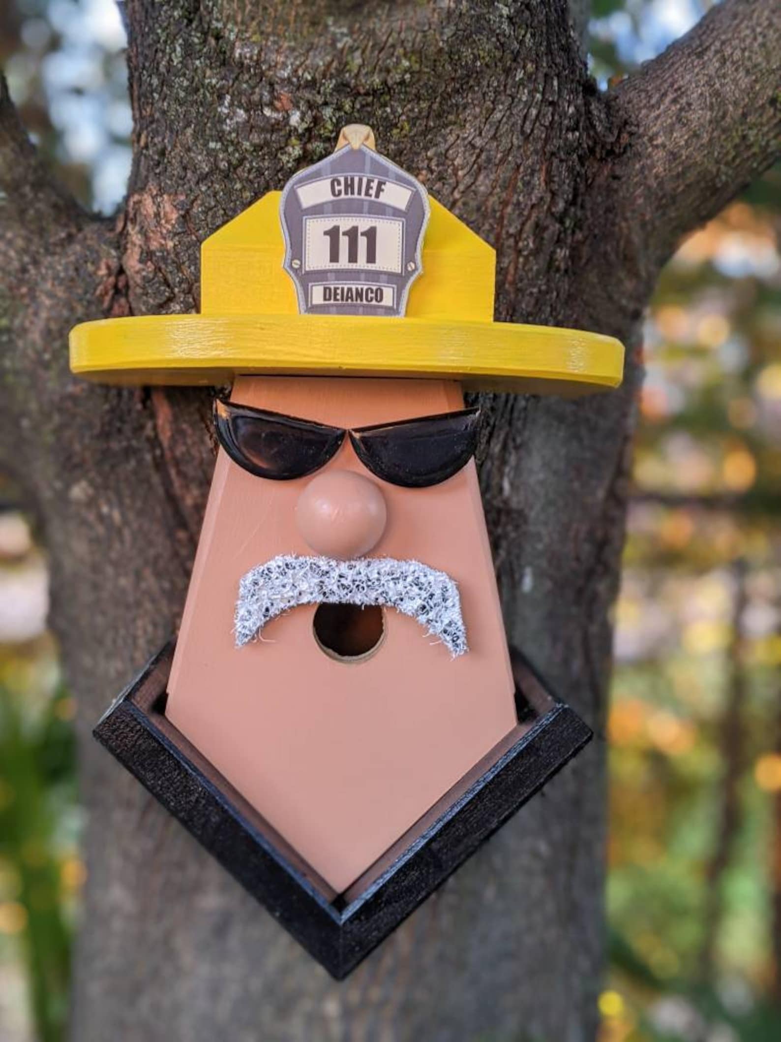 Personalized Firefighter Birdhouse - Etsy