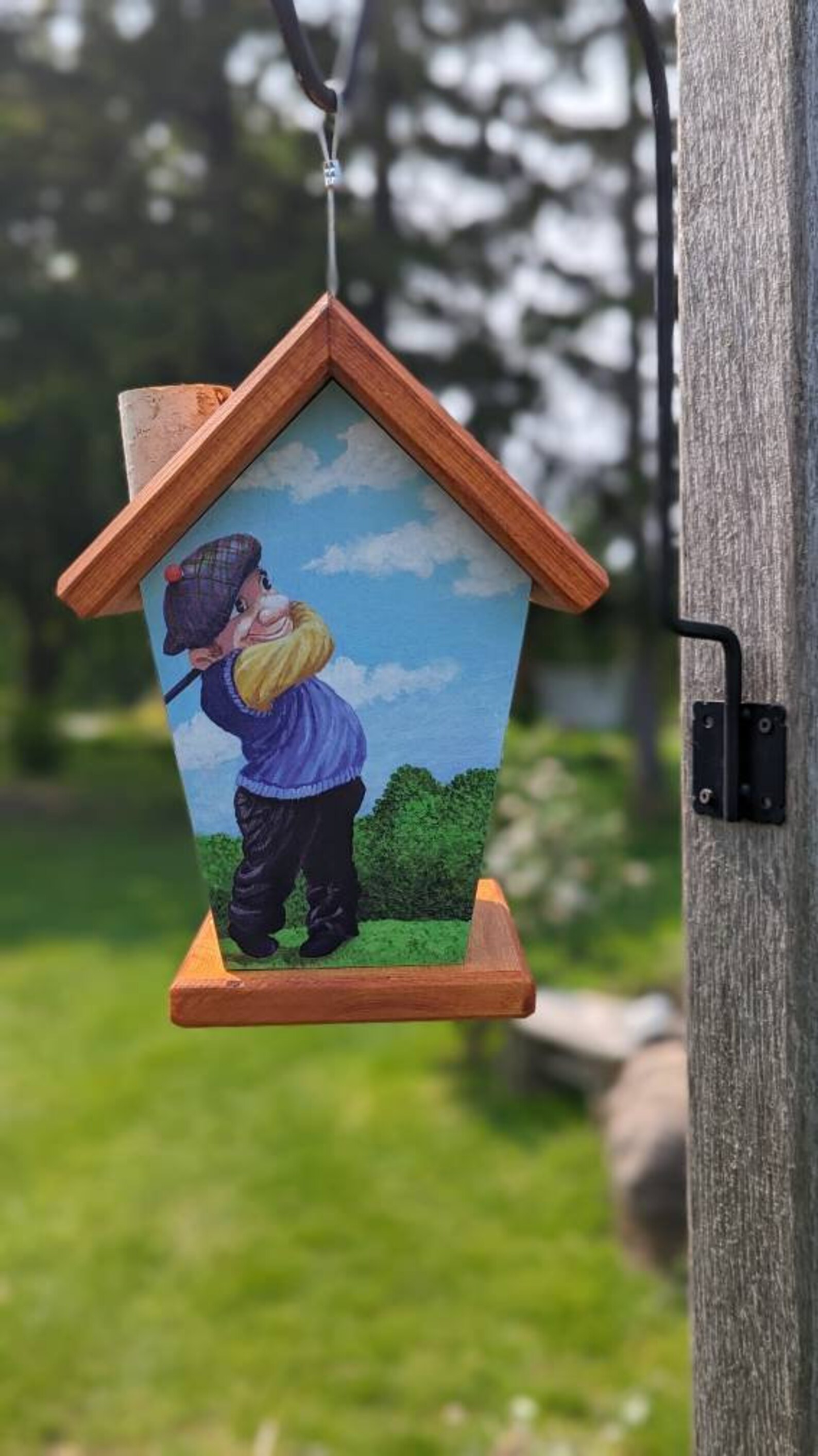 Golf Birdhouse Wrapped Four Sides - Etsy