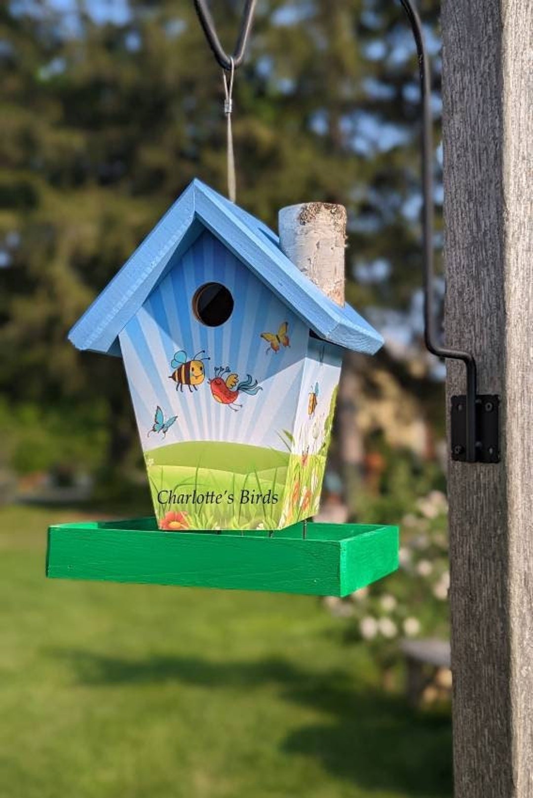 Custom Bird Feeder Personalized Beds Bees and Butterflies - Etsy