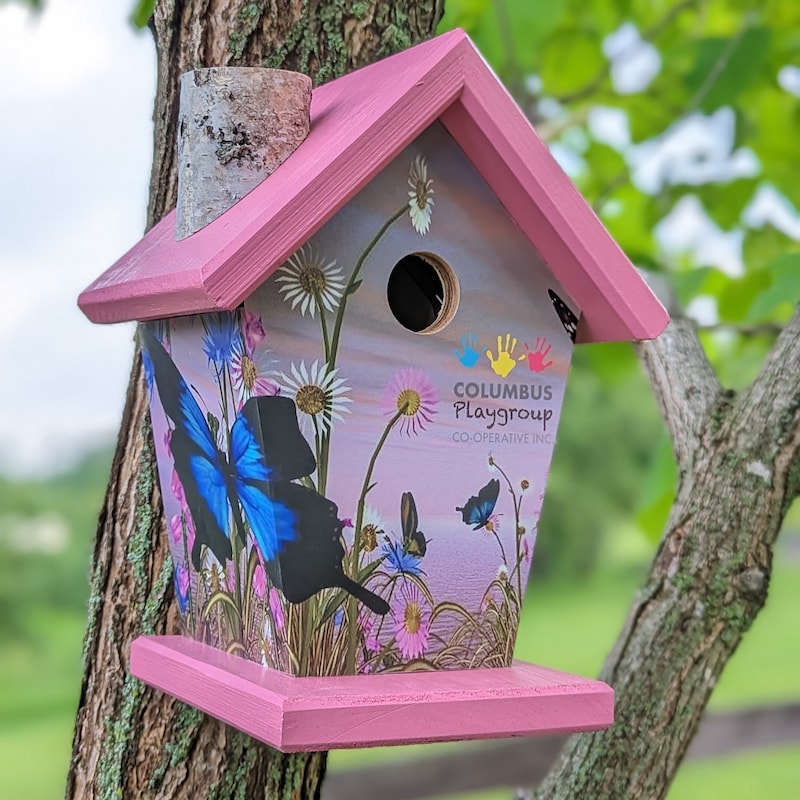 Pink Birdhouse - Etsy