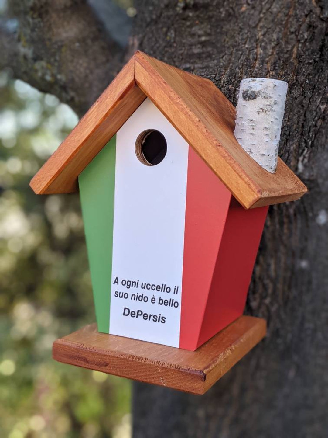 Personalized Italian Flag Birdhouse - Etsy