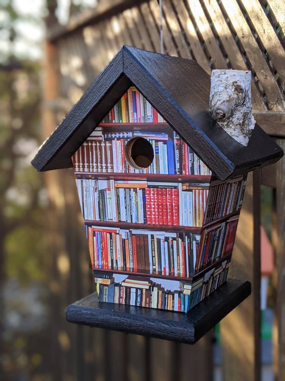 Book Nook Birdhouse - Etsy