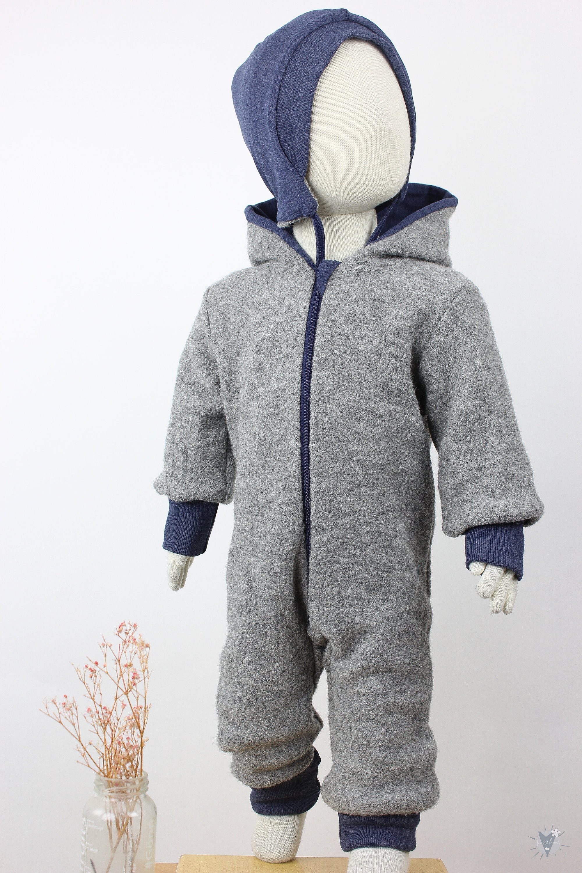 Baby Overall Winter, Baby Wool Overall, Baby Snowsuit, Newborn Wool ...