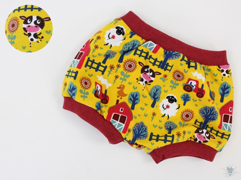 Panties With Farm Animals Green Yellow - Etsy
