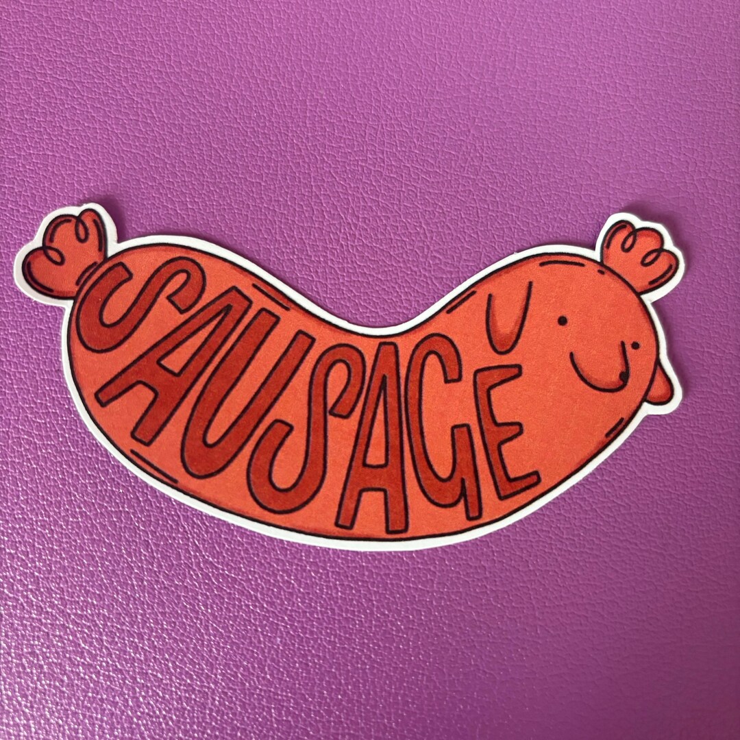 Sausage Dog Sticker Single - Etsy