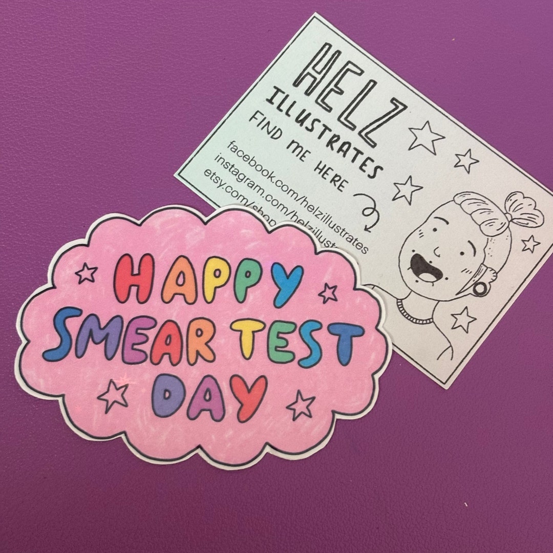 Happy Smear Test Day Holographic Sticker Single - Etsy