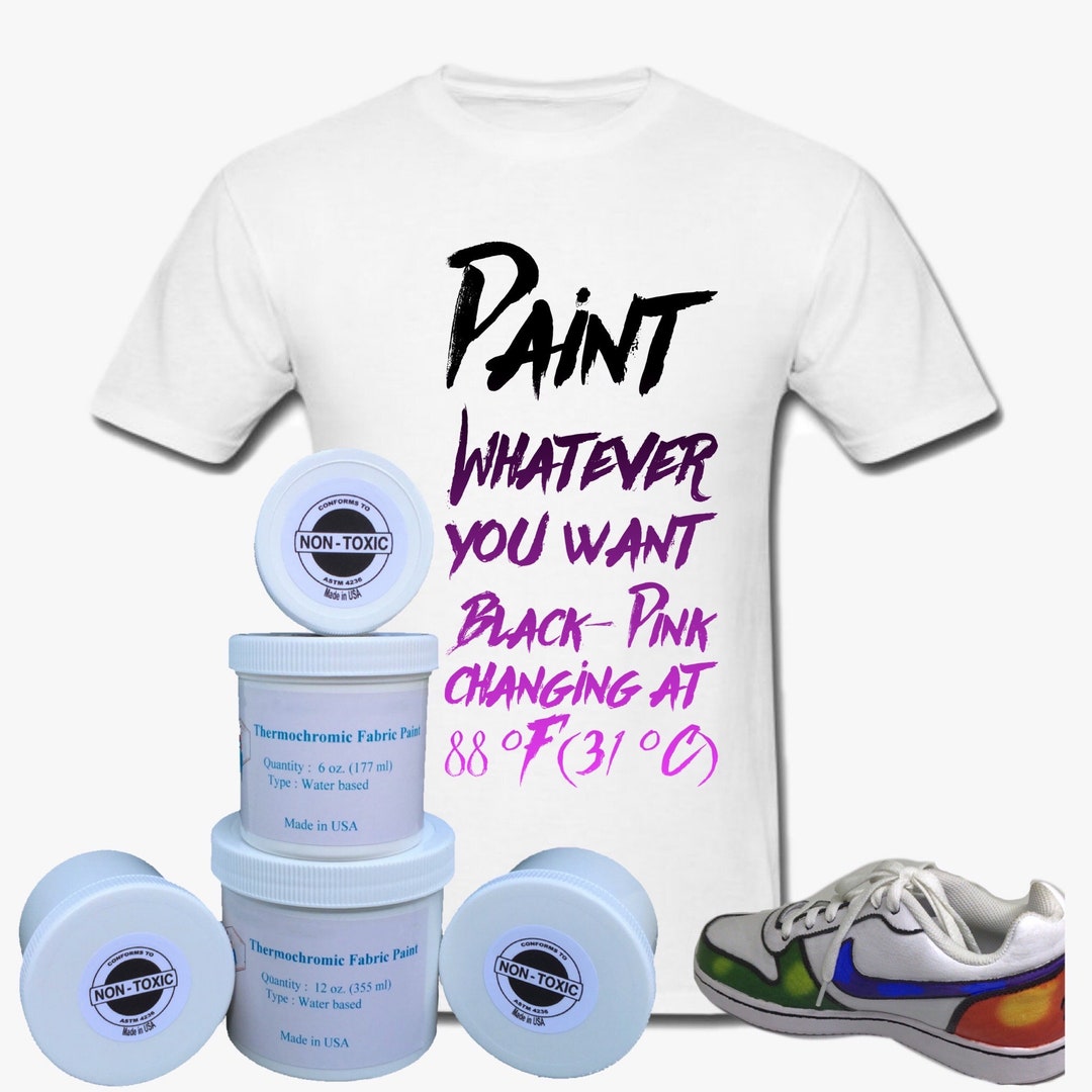 Thermochromic Fabric Paint: Color Changing T-shirt & Shoe Dye - Etsy
