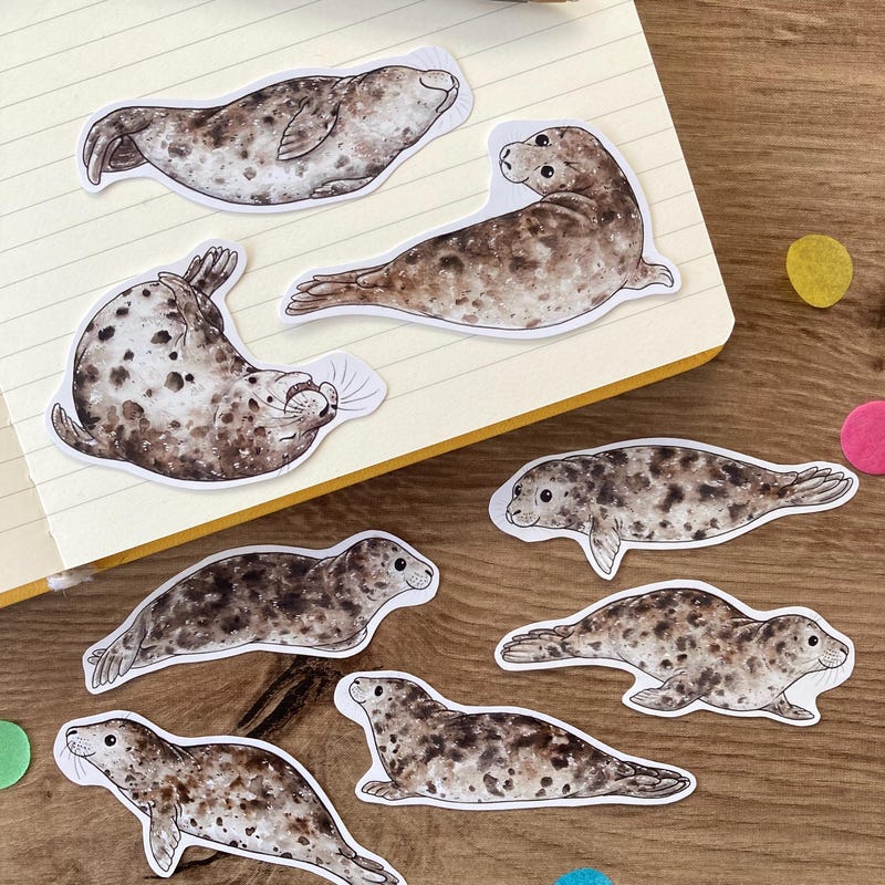 Seal Stickers - Etsy