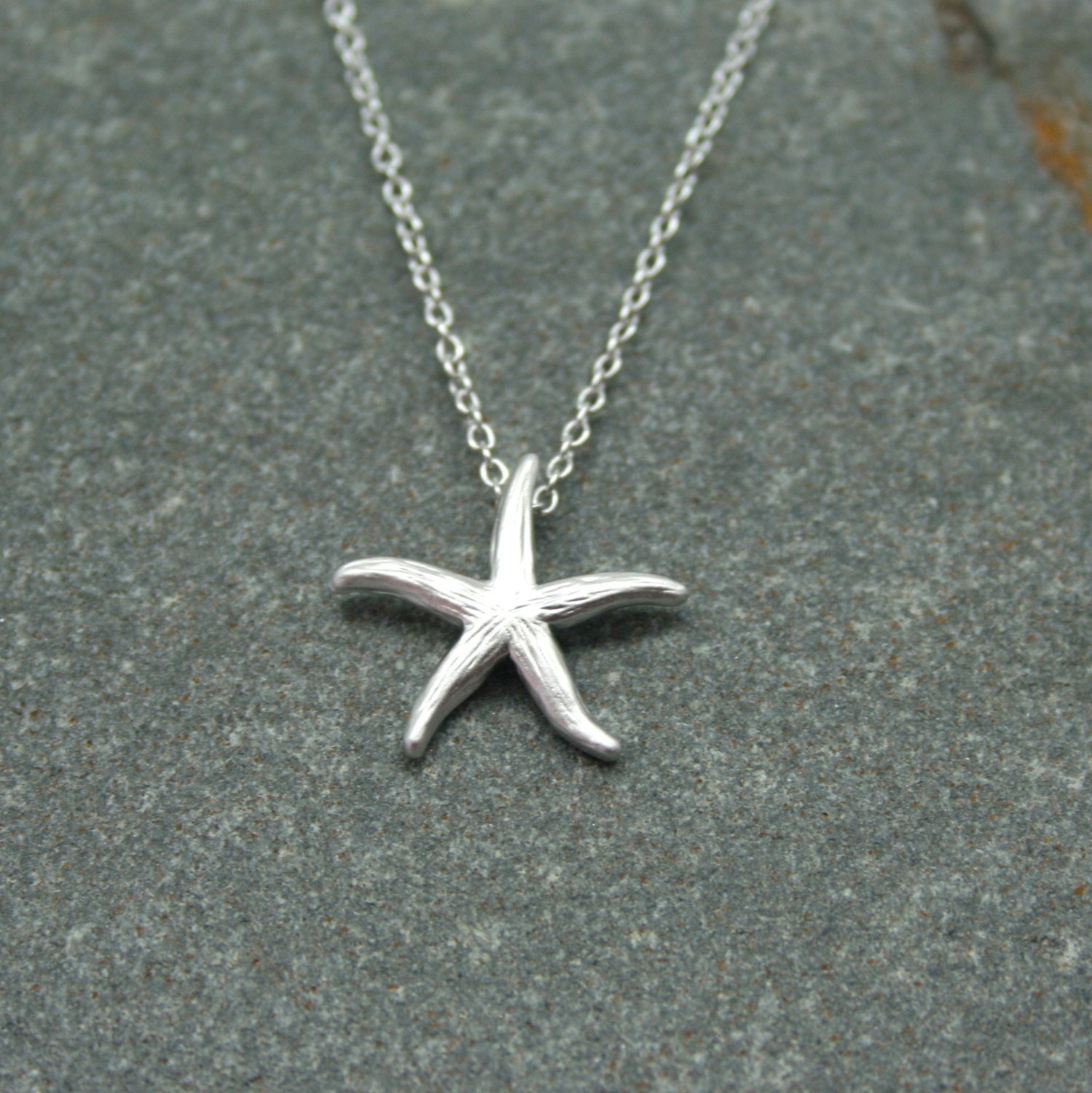 Starfish Necklace, Wedding Necklace, Bridesmaid Necklace, Ocean ...