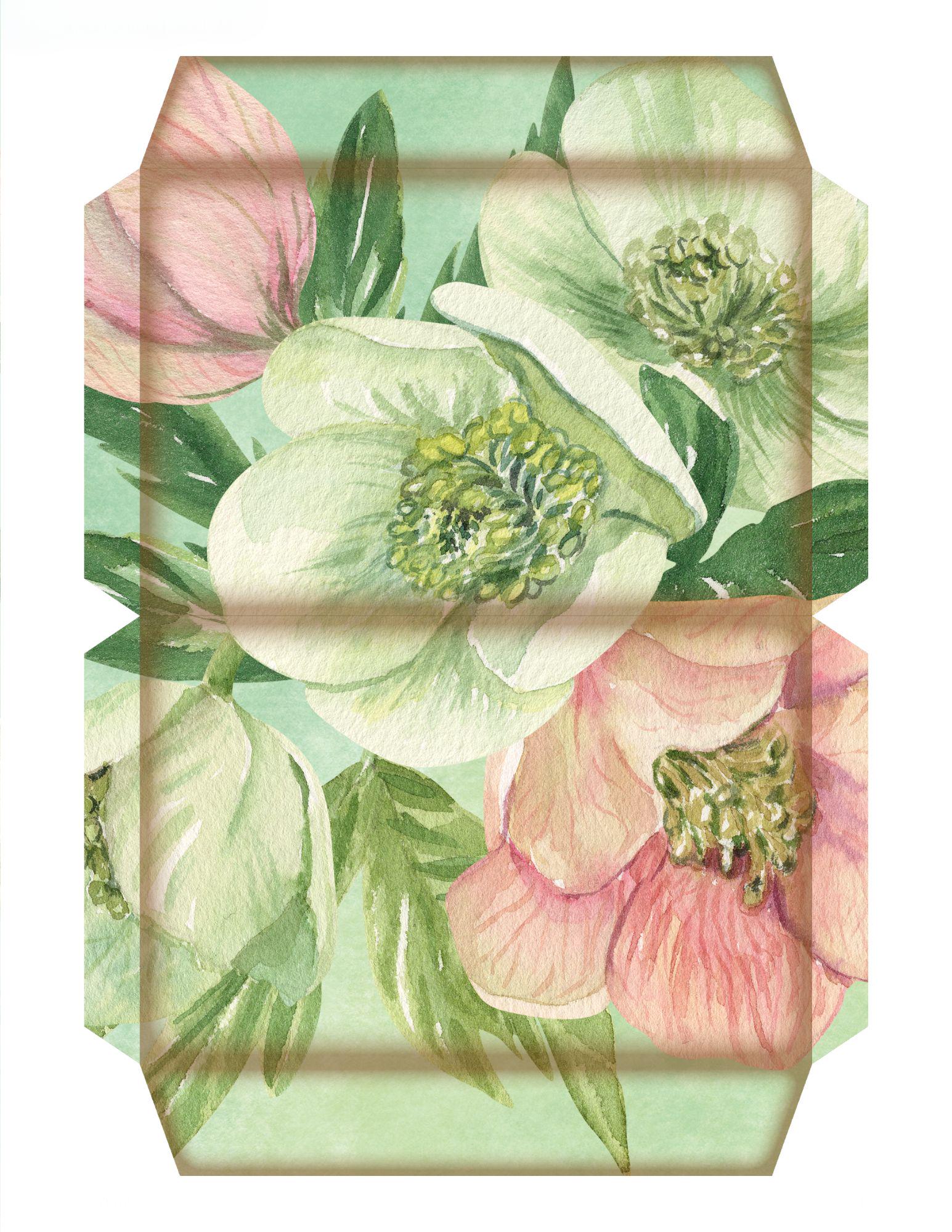 Floral Envelope Templates: 30 Printable Designs (digital Download) - Etsy