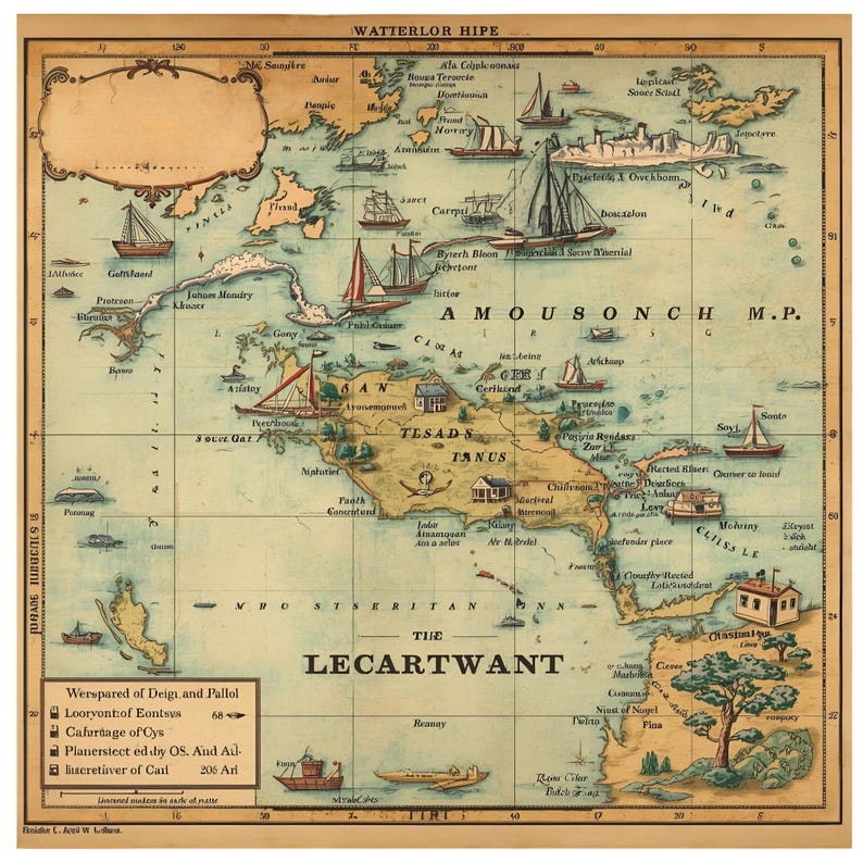 Antique Fantasy Maps Clip Art: Magical Realms (digital Download) - Etsy
