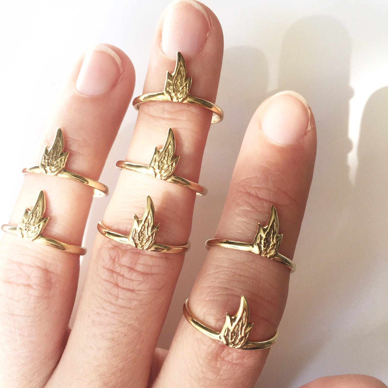 Fire Ring Flame Ring Simple Ring Fire Sign Ring Thin - Etsy