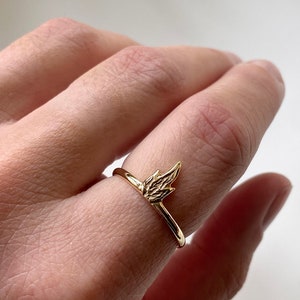 Fire Ring, Flame Ring, Simple Ring, Fire Sign, Thin Sterling Silver ...