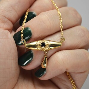 Teary Eye Necklace, Crying Eye Necklace, Evil Eye Necklace, Tear ...