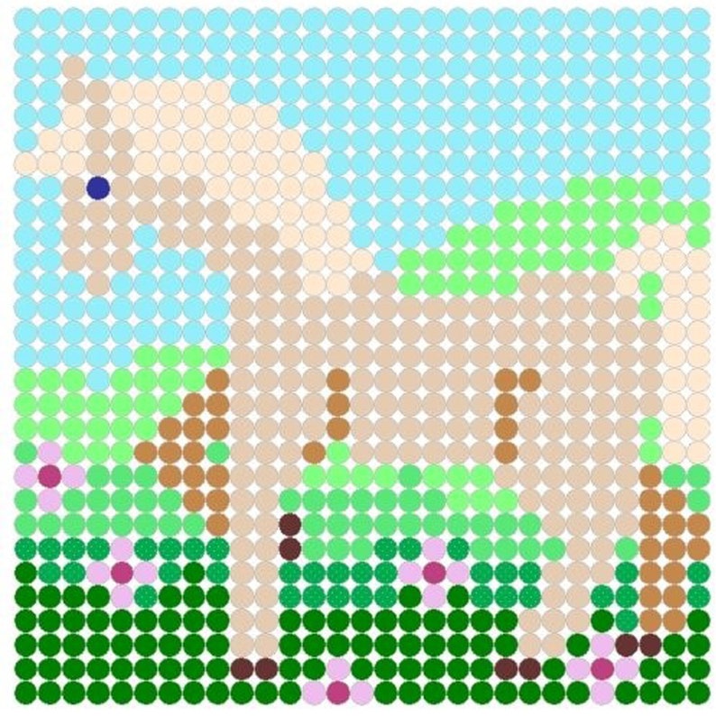 Instant Download, Perler Bead Horse Pattern 2, Perler Bead Pattern ...