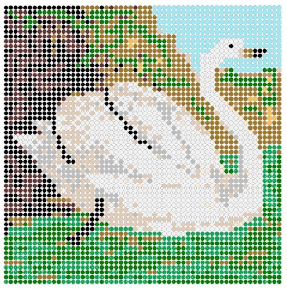 Instant Download, Perler Bead Swan Pattern, Perler Bead Pattern, Swan ...