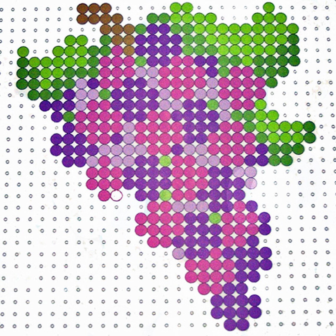 Instant Download, Perler Bead Grapes Pattern, Perler Bead Pattern ...
