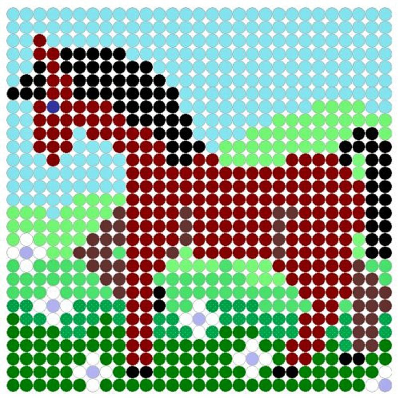 Instant Download Perler Bead Horse Pattern Perler Bead - Etsy