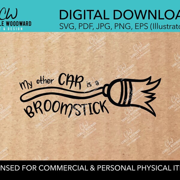 My Other Car Is A Broom Svg - Etsy Ireland