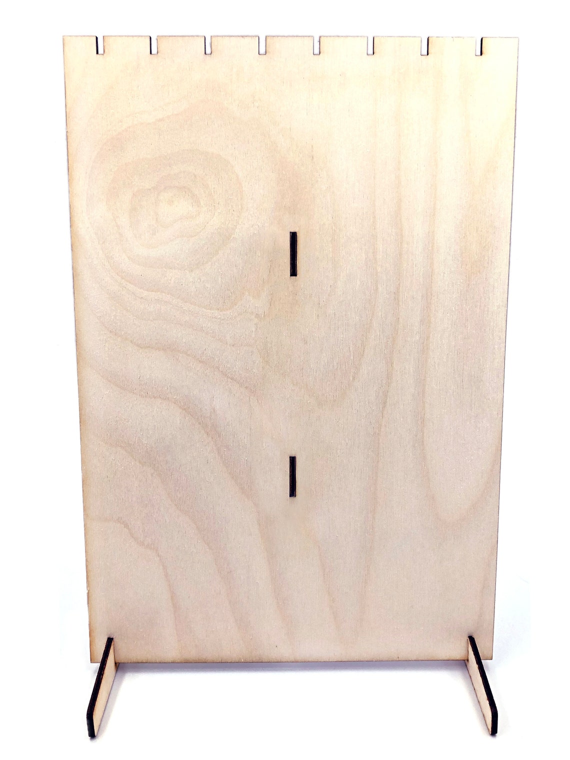 Necklace Jewelry Display Stand SVG, Rectangle With Top Notches EPS ...
