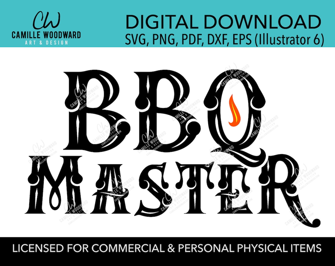 BBQ Master SVG, Barbecue Master, Father's Day, Funny Summer Bbq Grill ...