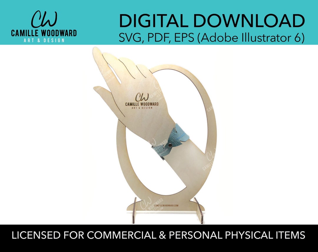 Bracelet Jewelry Display Stand SVG EPS - INSTANT Digital Download - Etsy