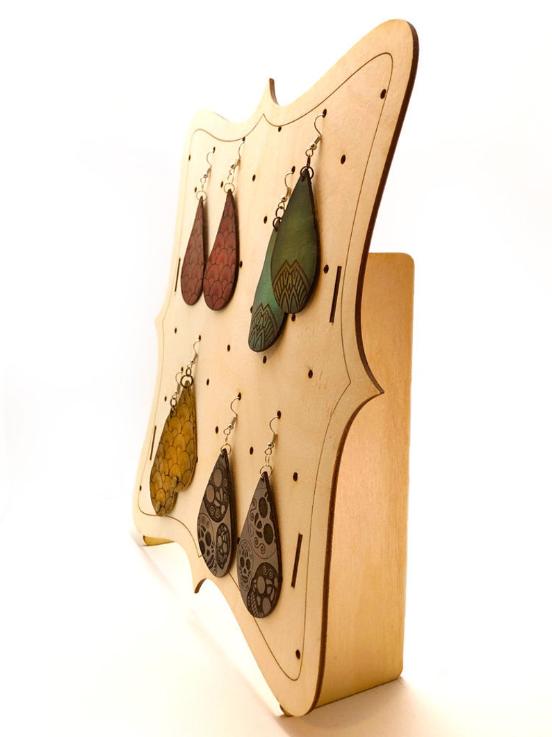 Earring Display Stand SVG Medallion Shape Small Circles EPS - Etsy