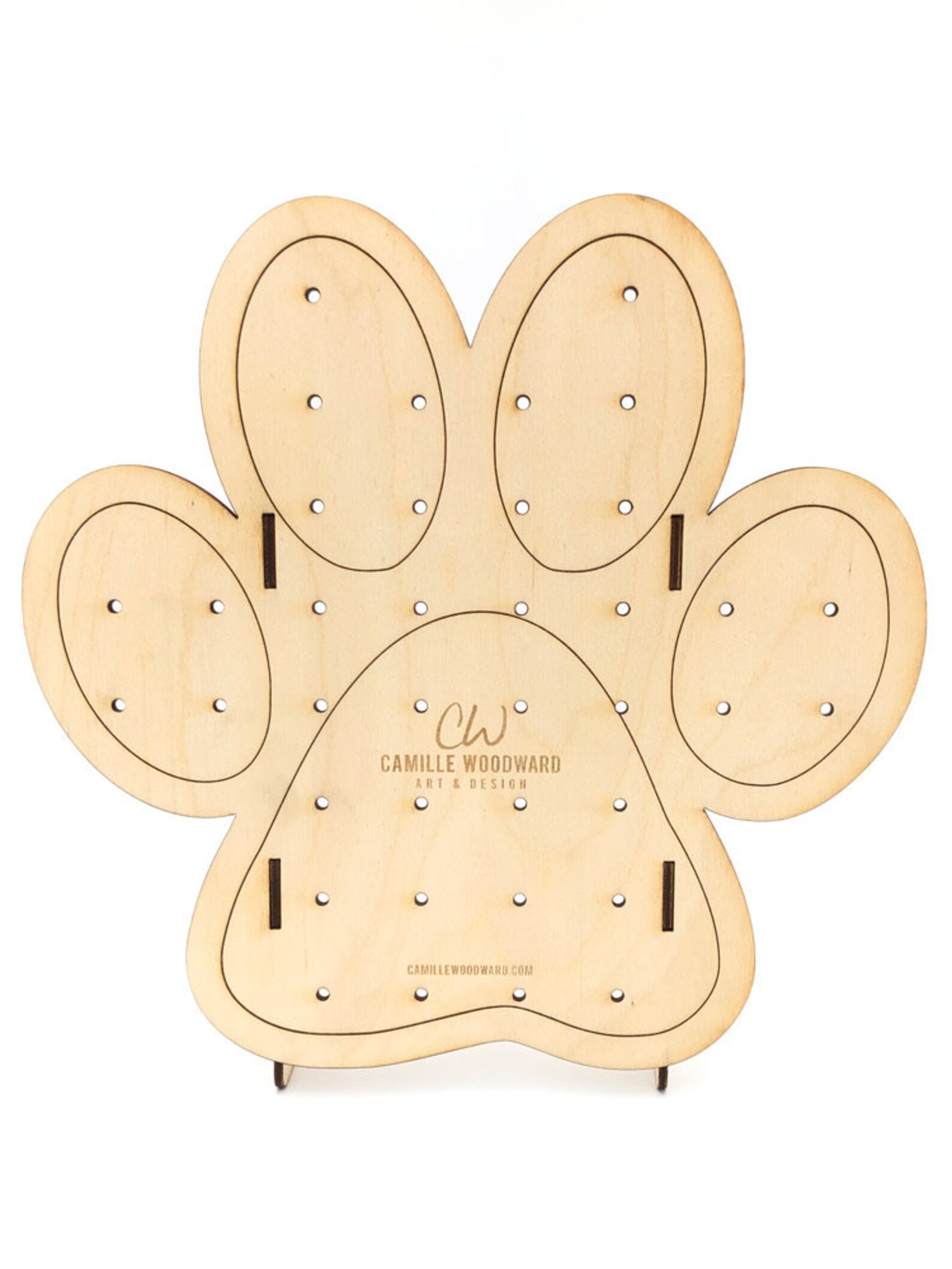 Dog Paw Print SVG Display Stand Laser File, EPS - INSTANT Digital ...
