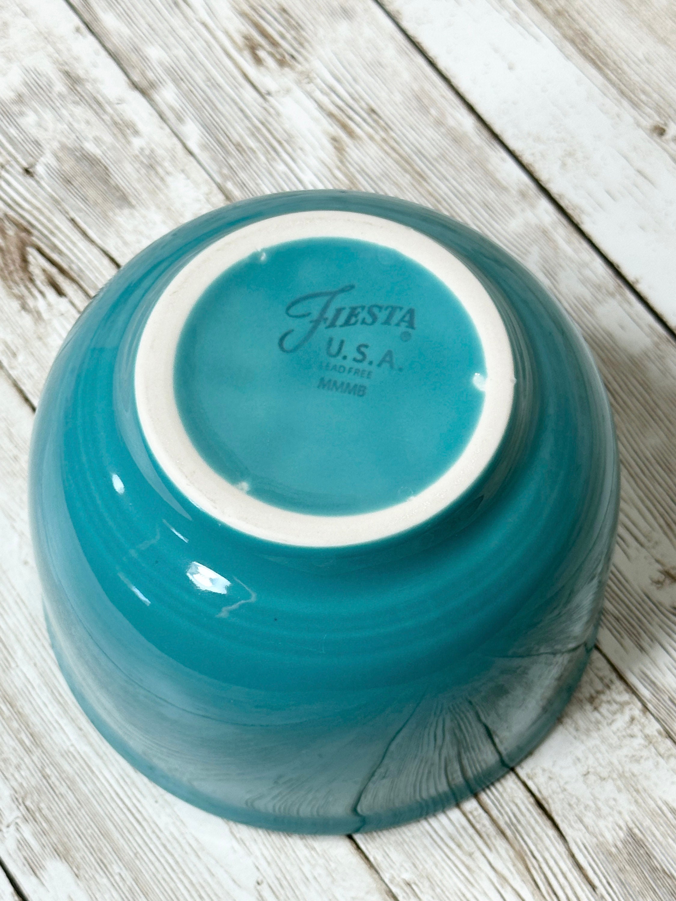 P86 Fiestaware Turquoise Jumbo Bowl - Etsy