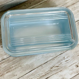 Vintage Pyrex Blue Refrigerator Dish With Lid, 502 - Etsy