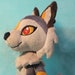 13" Fenrir Wolf Anthro Furry Original Line Plush Handmade Plushie MADE ...