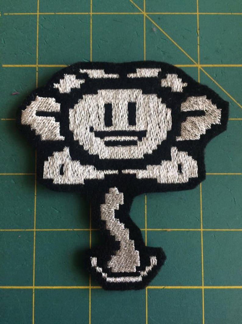 Undertale inspired Flowey Flower 4 iron-on patch | Etsy