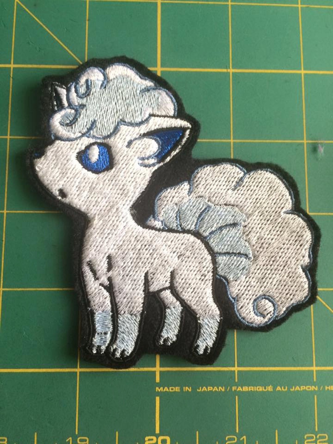 Alolan Vulpix Pokemon Inspired 4" Ice Fox Iron-on Patch - Etsy