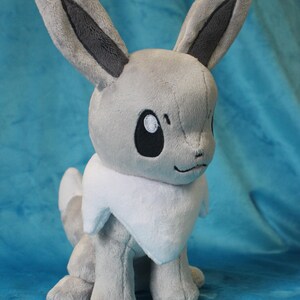 9" Sitting Eevee Pokemon Inspired Plush, Plushie Eeveelution Shiny - Etsy
