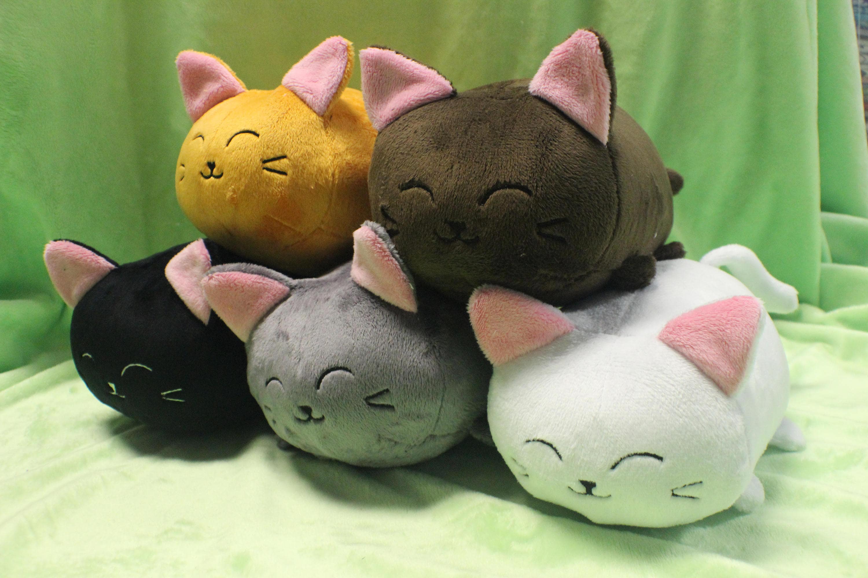 Chibi Kawaii Stacking Cat Loaf Roll 8 Soft Minky Plush | Etsy