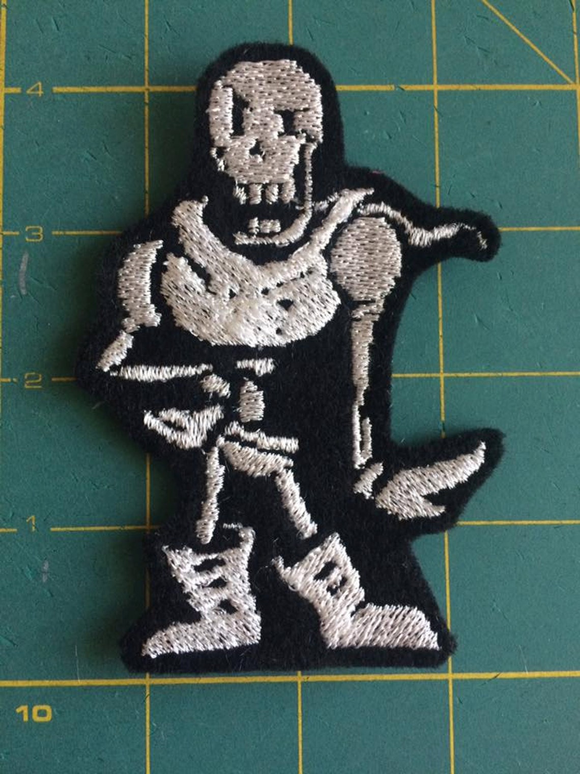 Undertale Papyrus Inspired 4" Skeleton Iron-on Patch - Etsy