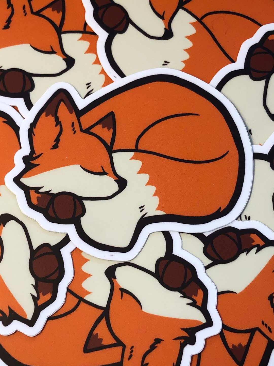 Sleeping Furries Fox 3 Vinyl Sticker - Etsy