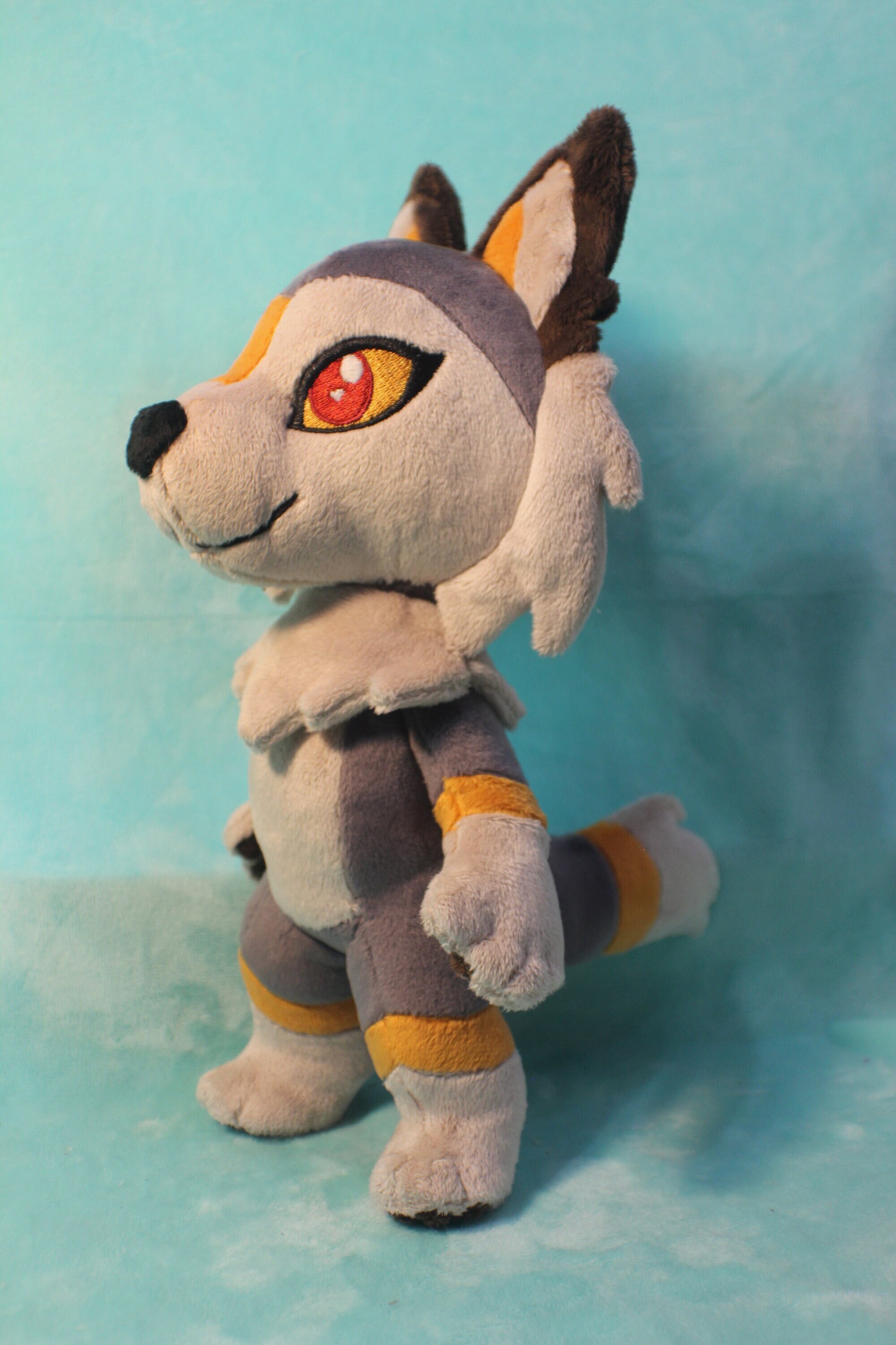 13" Fenrir Wolf Anthro Furry Original Line Plush Handmade Plushie MADE ...