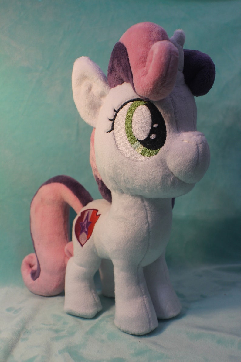 12" Sweetie Belle CMC Filly My Little Pony Inspired Mlp Handmade Plush ...