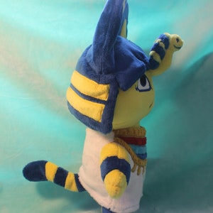 14" Ankha Animal Crossing Inspired Egyptian Cat Kitty Handmade Plushie ...