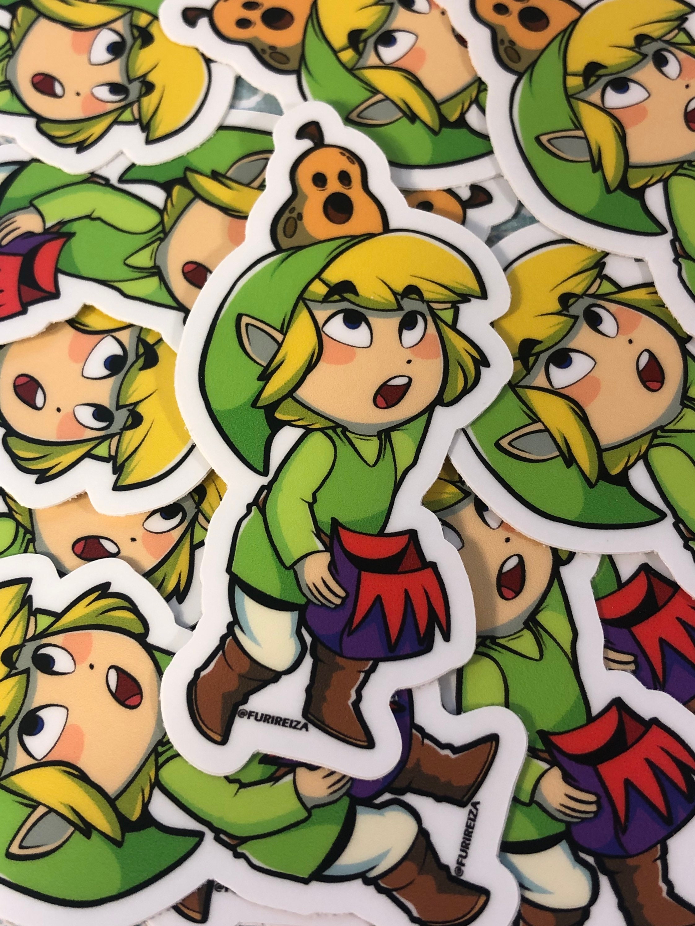 Link Legend of Zelda Inspired 3 Vinyl Sticker | Etsy