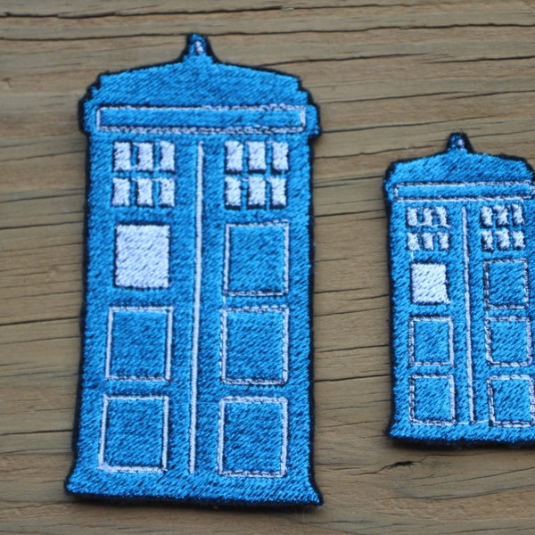 Tardis Embroidery - Etsy